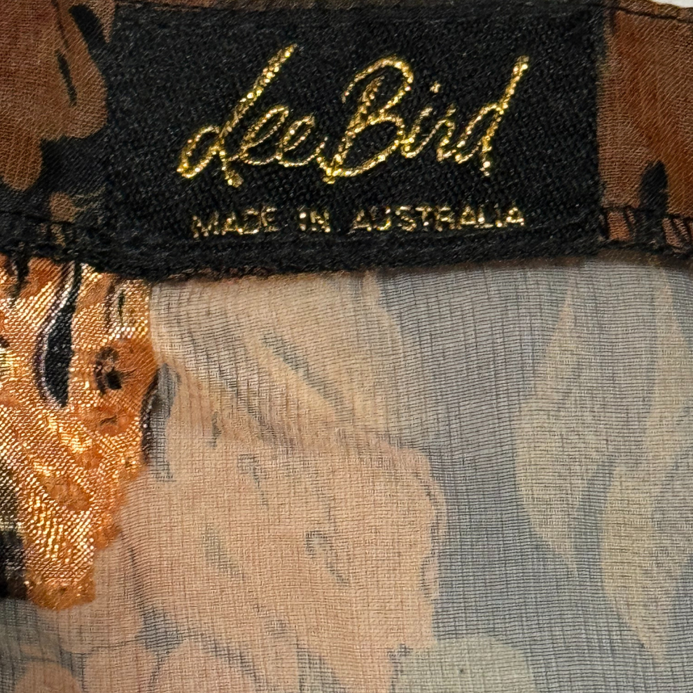 Lee Bird Iconic 80s Australia Sheer Copper Top – Cheribomb Retro